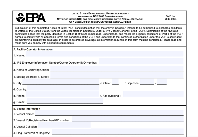 Submitting a Notice of Intent to the EPA: What Do Permits Cover? - Path ...